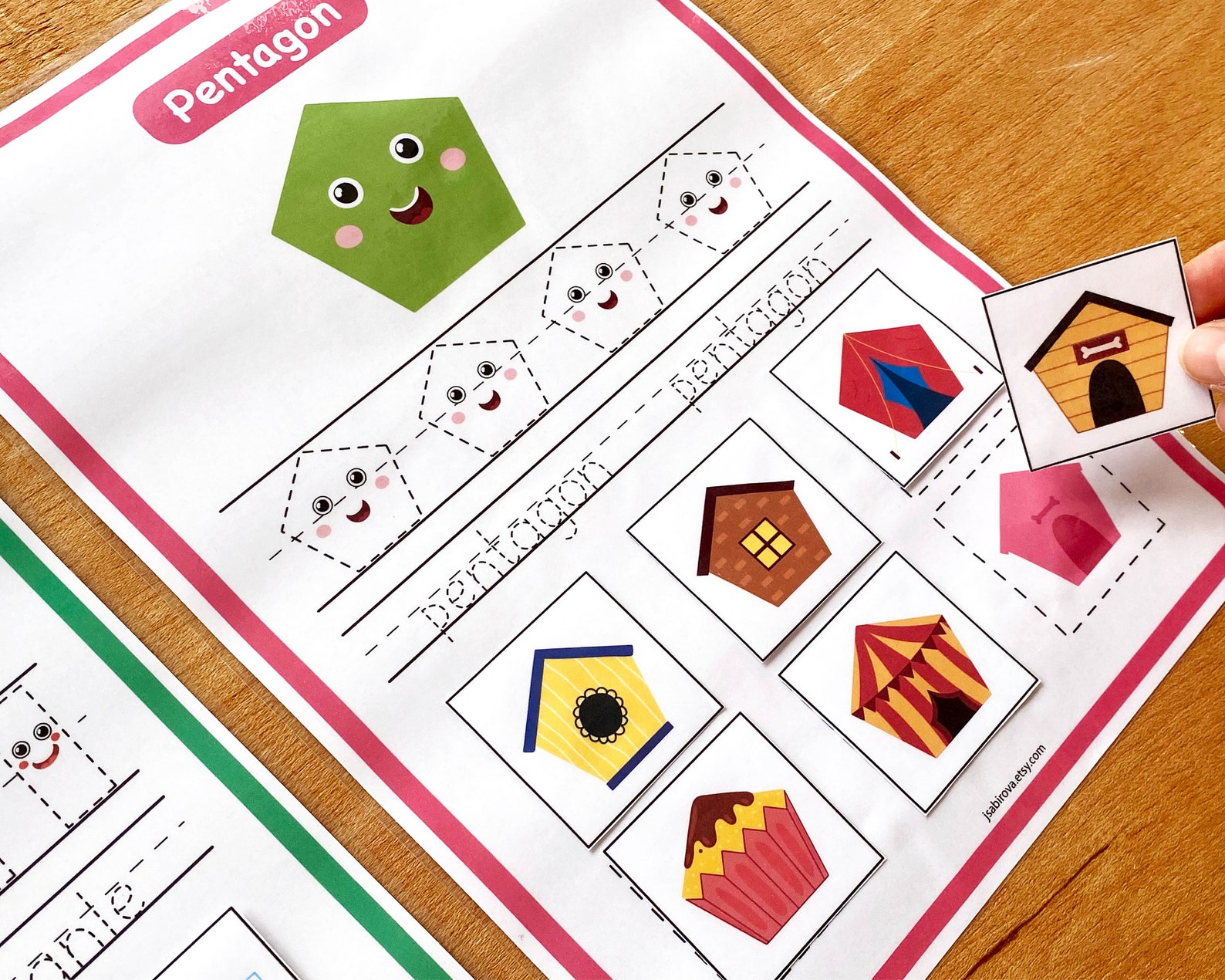 Shapes Activity Book Shapes Busy Book Shapes Matching - Etsy