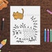 6 Printable Dot to Dot Games PDF, Cute Cats, Join the Numbers Drawing ...