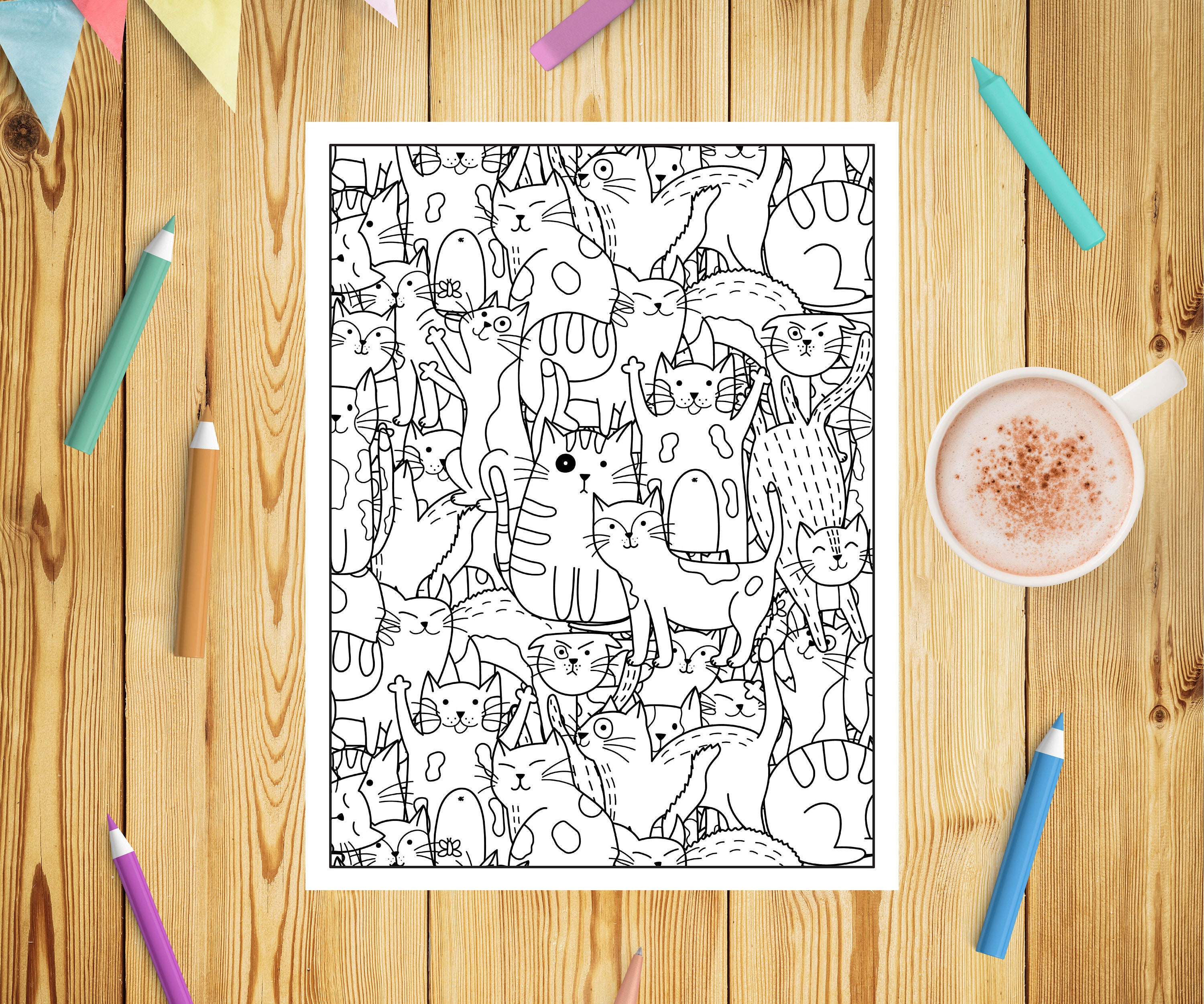 Coloring Book Pdf Printable Coloring Pages for Adults and - Etsy Canada