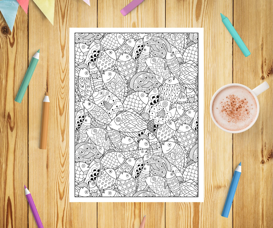 Coloring Book Pdf Printable Coloring Pages for Adults and - Etsy