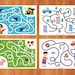Maze Activity Book Printable, Busy Book for Toddlers Maze Games Maze ...