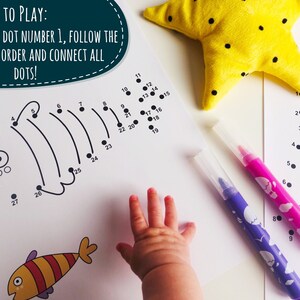 60 Dot to Dot Drawing Games Bundle for Kids Printable Puzzles Connect ...