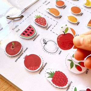 Eating Real Rainbow Worksheet, Printable Busy Book, Activity Page for ...