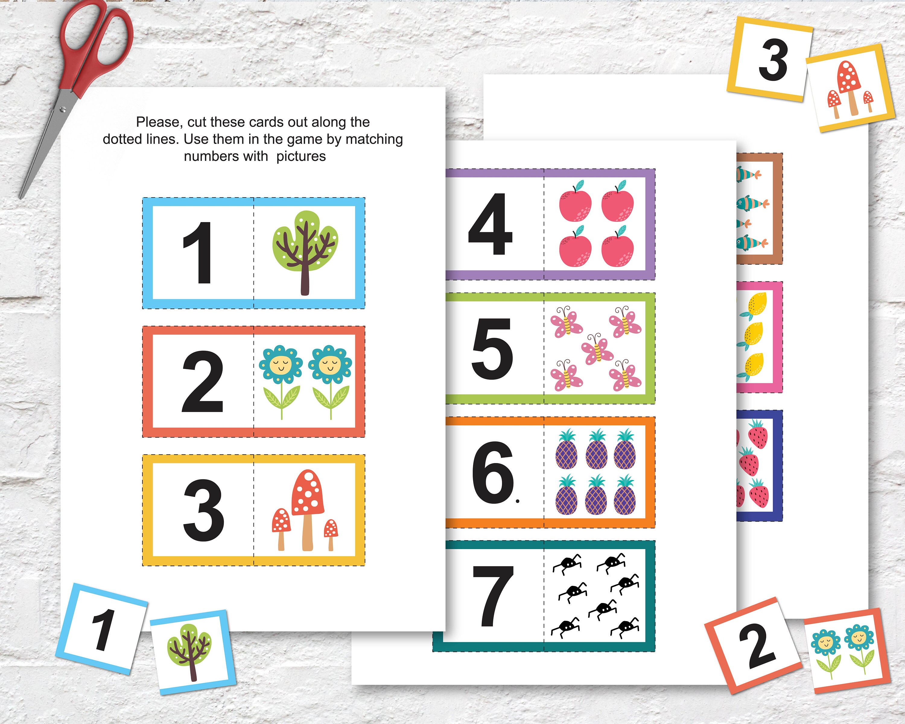 Learn to Count Busy Book for Toddlers A4 6 Printable Games | Etsy