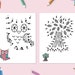 Dot to Dot Book With Forest Animals, Printable Puzzle Connect the Dots ...