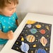 Solar System Busy Book Page, Planet Matching Worksheet for Toddlers ...