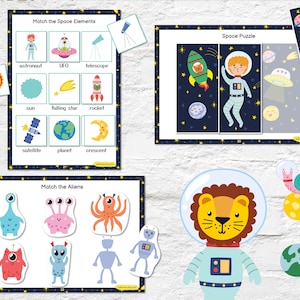 Space Busy Book Printable, Toddler First Busy Book Pdf, Toddler Busy ...