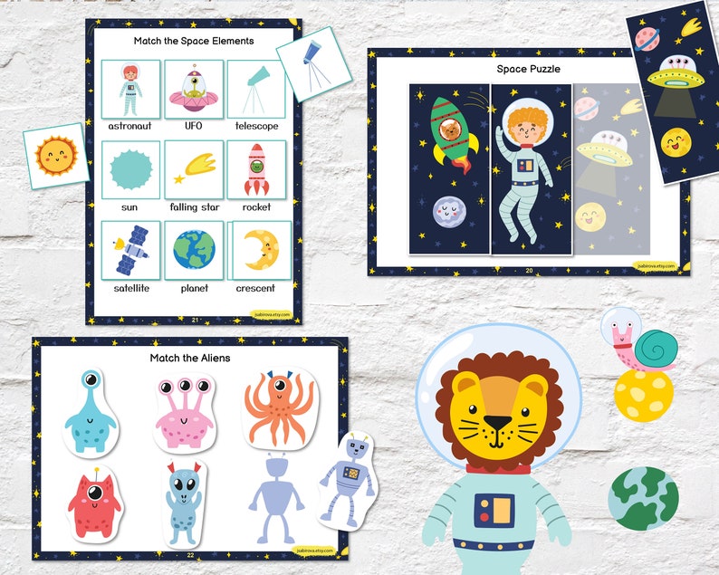 Space Busy Book Printable Toddler First Busy Book Pdf - Etsy