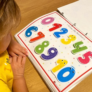 Busy Book Printable, Toddler First Busy Book Pdf, Preschool Learning ...