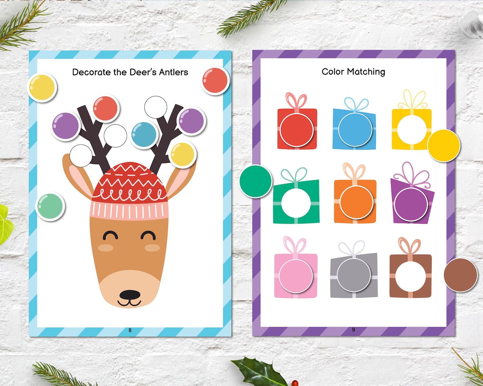 Christmas Busy Book for Toddlers Printable Busy Binder | Etsy