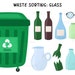 Waste Sorting Clipart, Recycling Trash Graphics, Saving the Planet ...