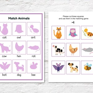 Toddler Busy Book Printable Pdf Busy Binder, Quiet Book, Matching Game ...
