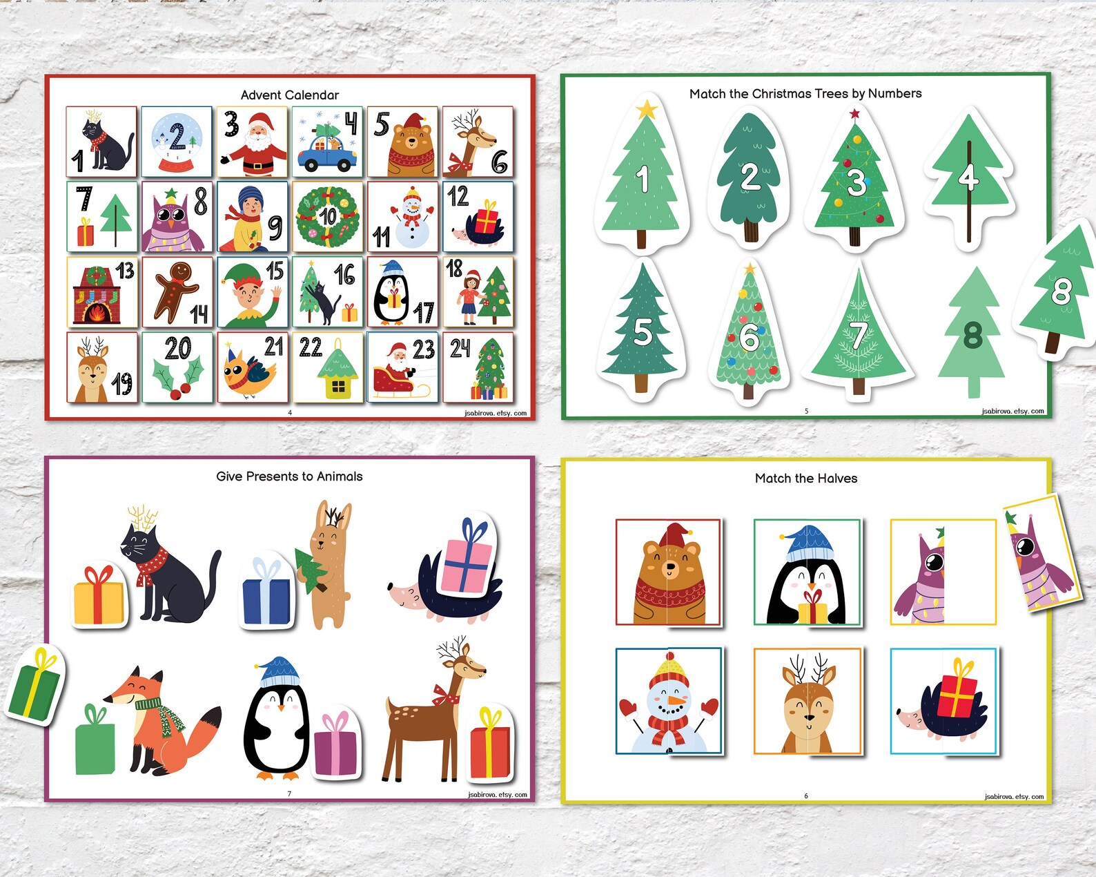 Christmas Busy Book Toddler Busy Book Printable Quiet Book - Etsy