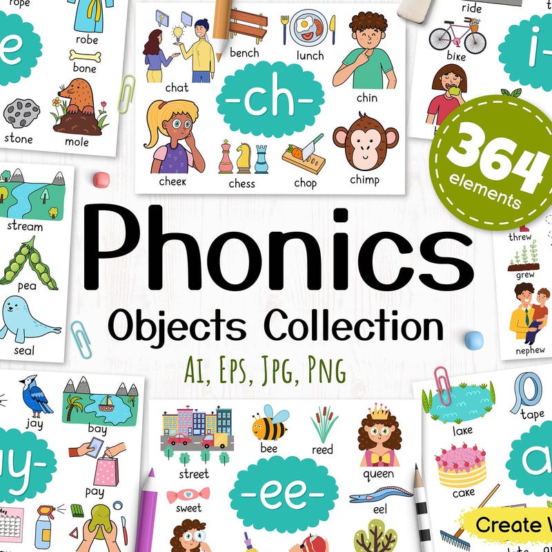 Phonics Clipart - Etsy