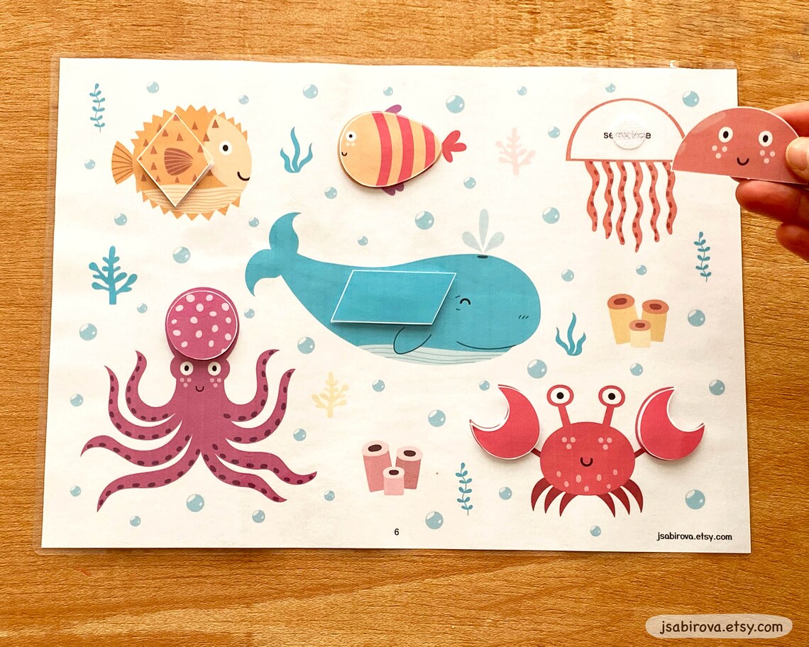 Shapes Busy Book for Toddlers Printable Baby Quiet Book - Etsy