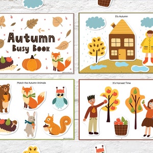 Seasons Busy Book Bundle for Toddlers, Set of 4 Toddler Busy Book ...