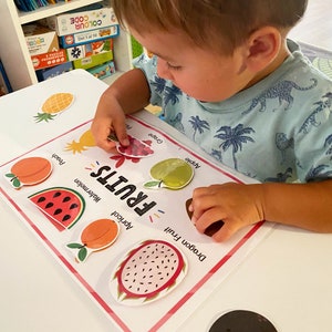 Fruits and Vegetables Busy Book, Toddler Busy Book, Printable Baby ...
