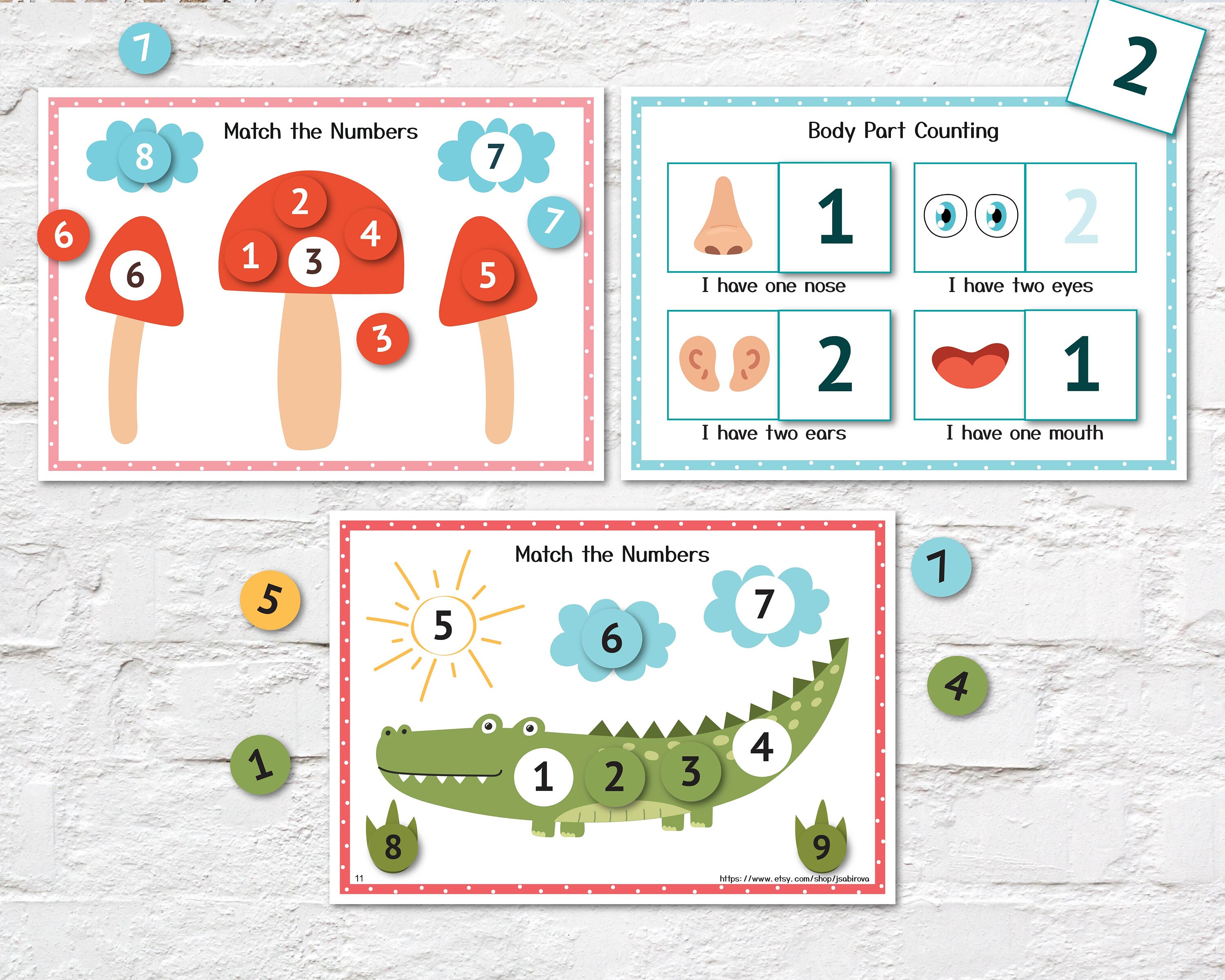 Numbers Busy Book for Toddlers PDF, Toddler Busy Book, Printable ...