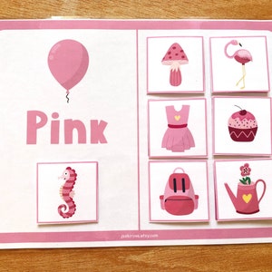 Colors Matching Activities, Toddler Busy Book, Color Sorting Busy Book ...