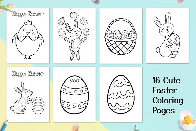 Easter Activity Book Easter Printables Pdf Spring Worksheets | Etsy