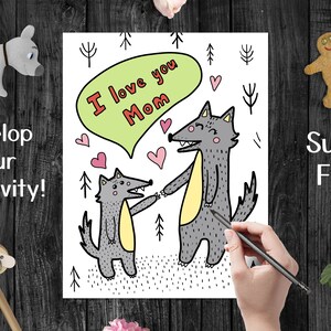 Mother’s Day Coloring Book for Kids, Mom Coloring Pages, Printable ...