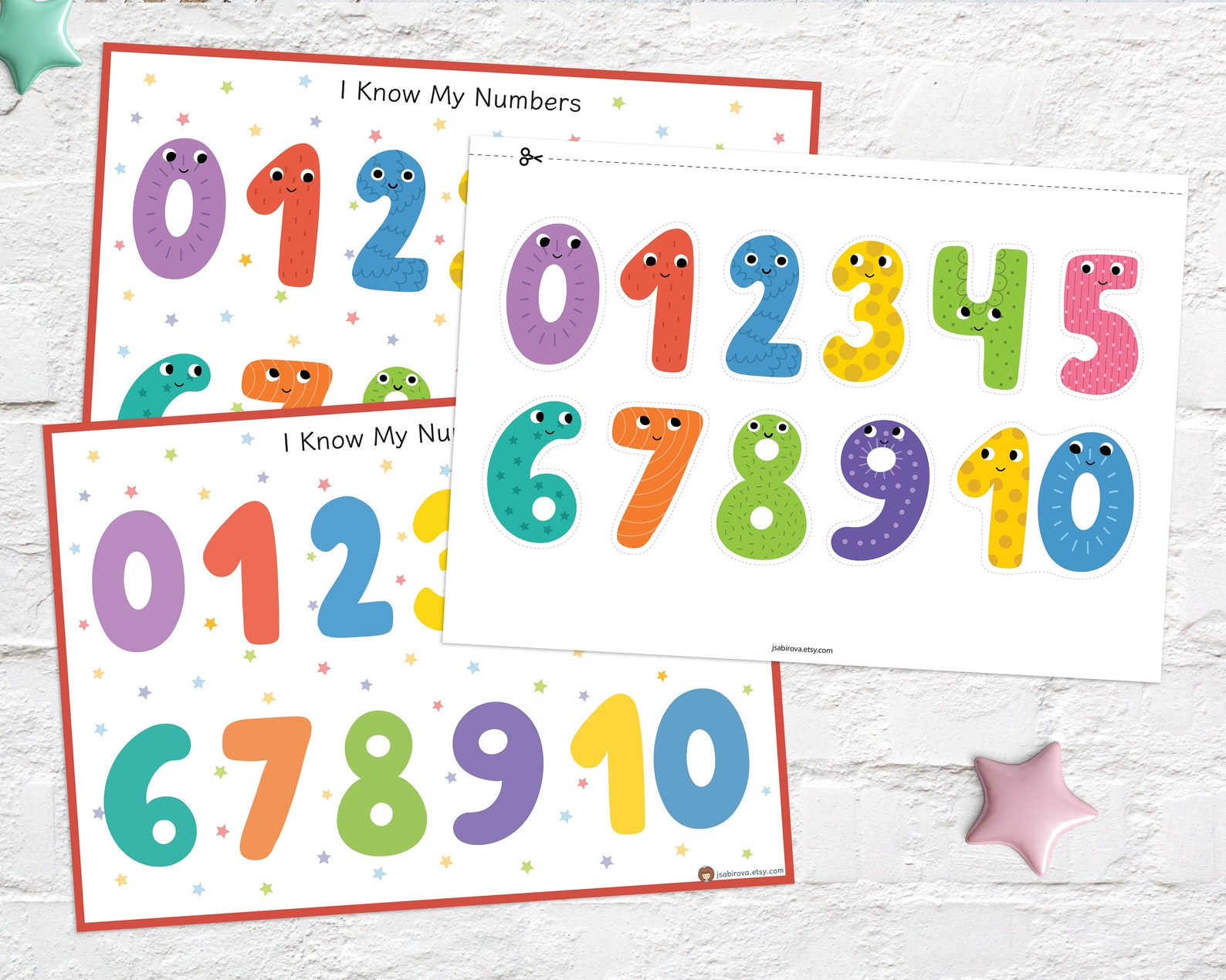 Numbers Busy Book Page, I Know My Numbers Matching Worksheet for ...