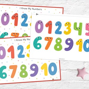 Numbers Busy Book Page, I Know My Numbers Matching Worksheet for ...