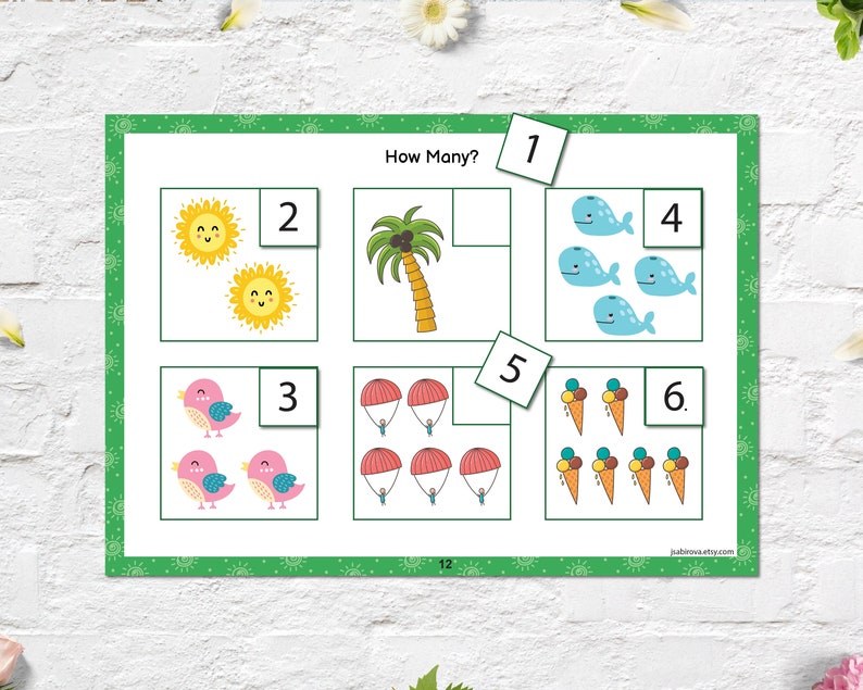 Summer Busy Book for Toddlers Summer Printable Activity Book - Etsy