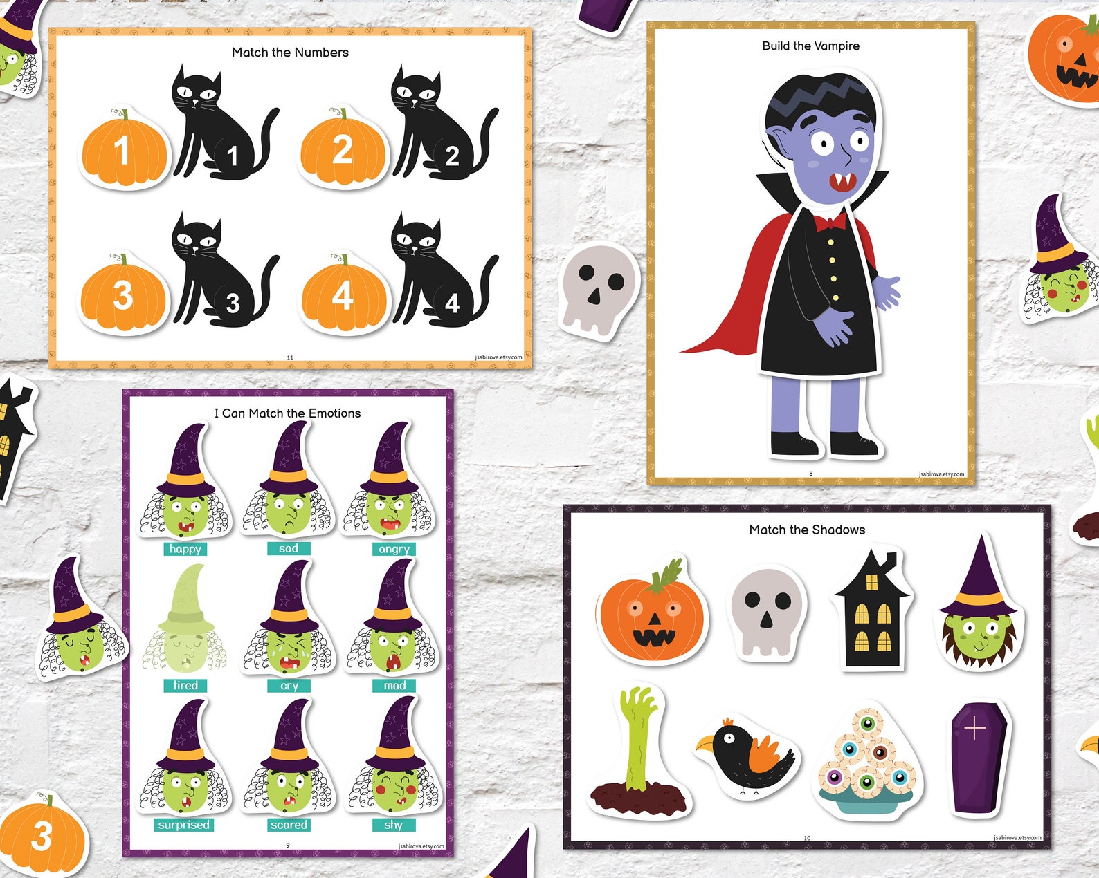 Halloween Busy Book Toddler Busy Book Printable Quiet Book - Etsy