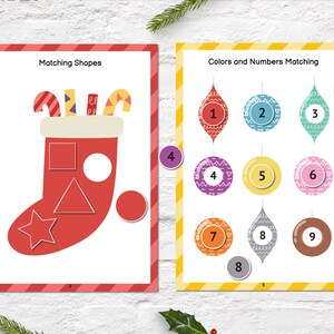 Christmas Busy Book for Toddlers, Printable Busy Binder, Winter Busy ...