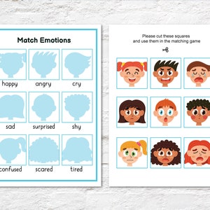 Emotions Toddler Busy Book Printable PDF, Busy Binder, Quiet Book ...