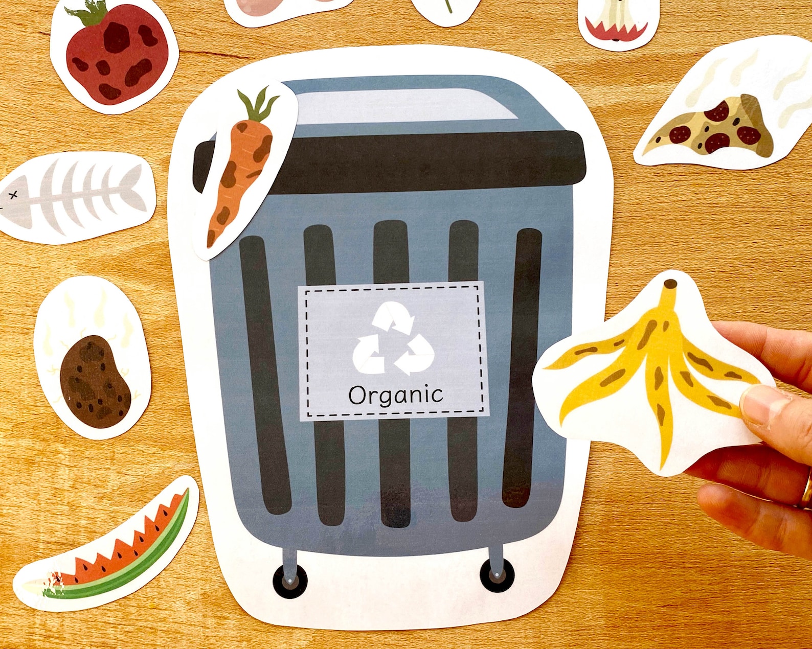 Waste Sorting Busy Book Printable Game for Toddlers Trash - Etsy