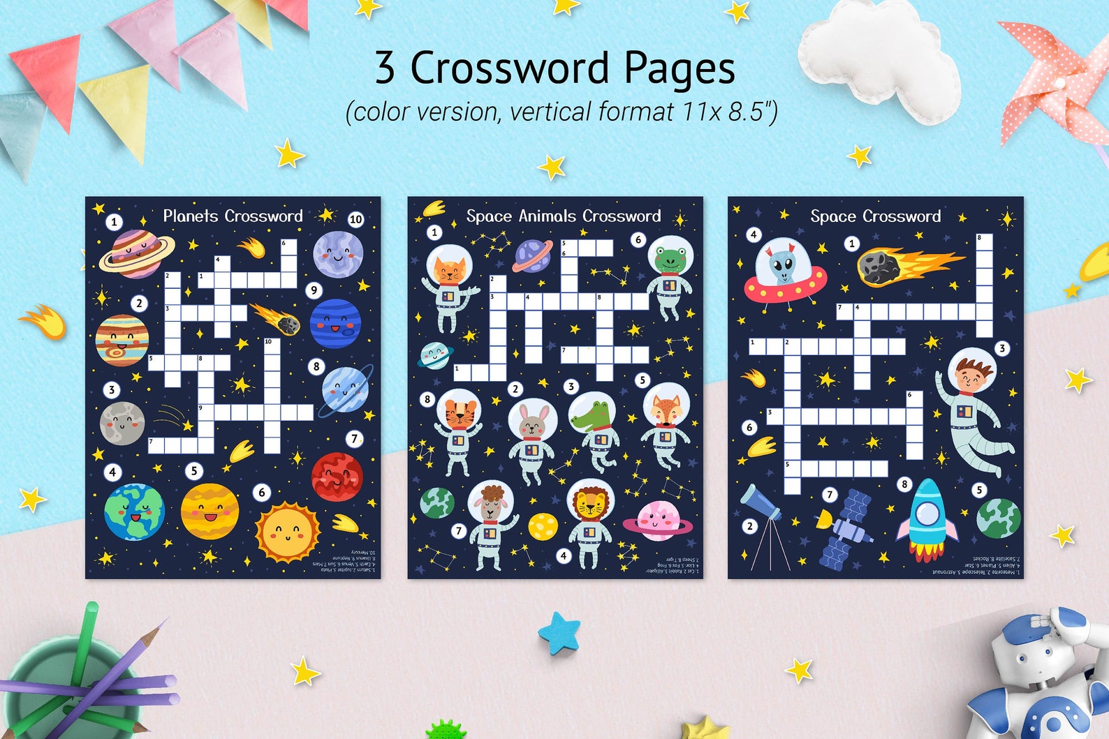 Space Activity Book PDF, Kids Printable Workbook, Connect the Dots ...