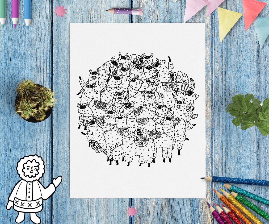 Coloring Book Pdf Coloring Pages for Adults and Kids Mandala | Etsy