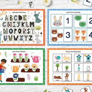 Spring Busy Book, Toddler Busy Book Printable, Quiet Book Pdf, Spring ...