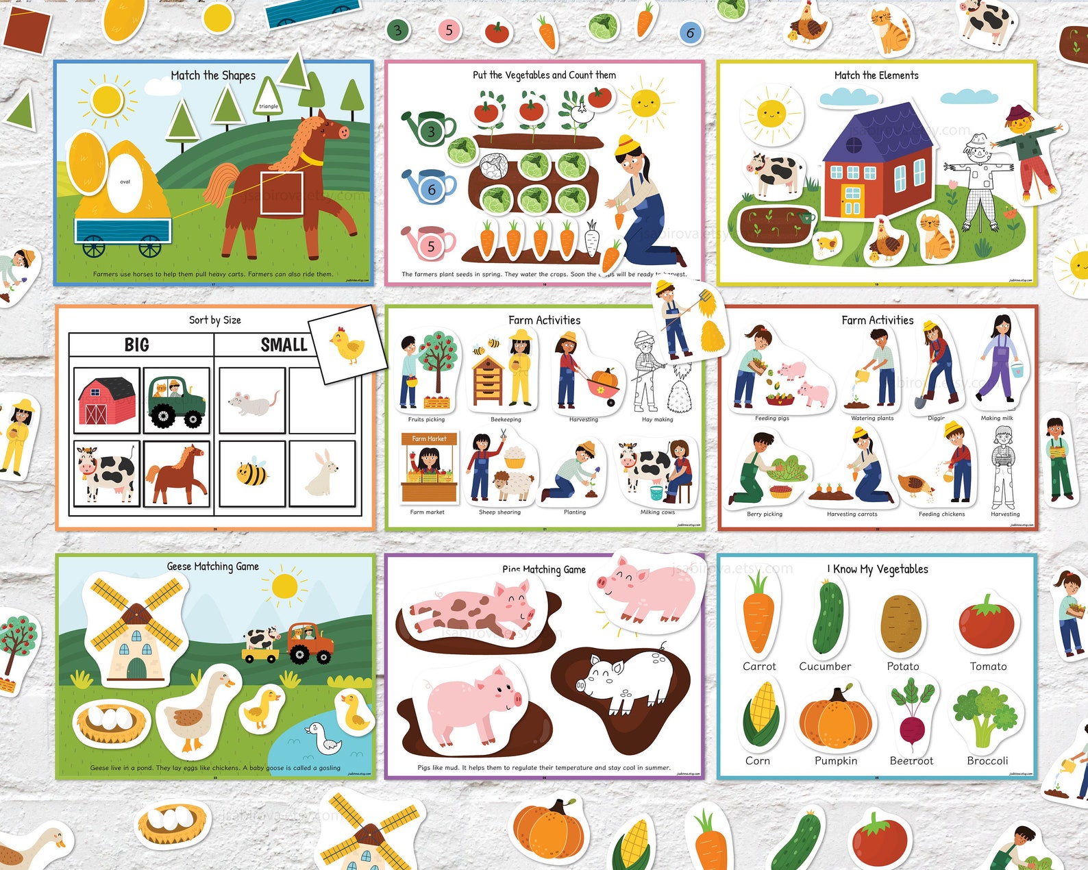 Farm Busy Book Printable, Toddler First Busy Book Pdf, Farm Animals ...