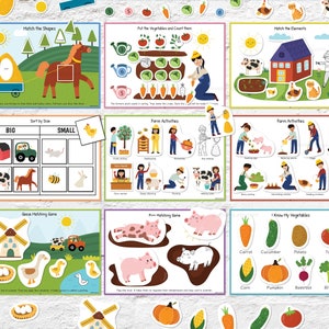Farm Busy Book Printable, Toddler First Busy Book Pdf, Farm Animals ...