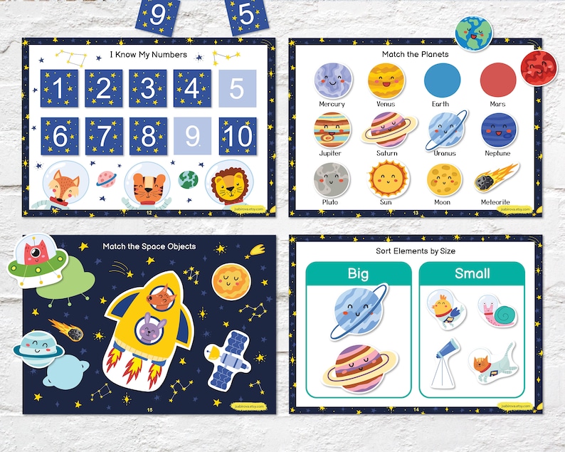 Space Busy Book Printable Toddler First Busy Book Pdf - Etsy