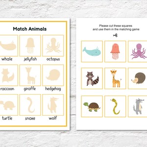 Toddler Busy Book Printable Pdf Busy Binder, Quiet Book, Matching Game ...