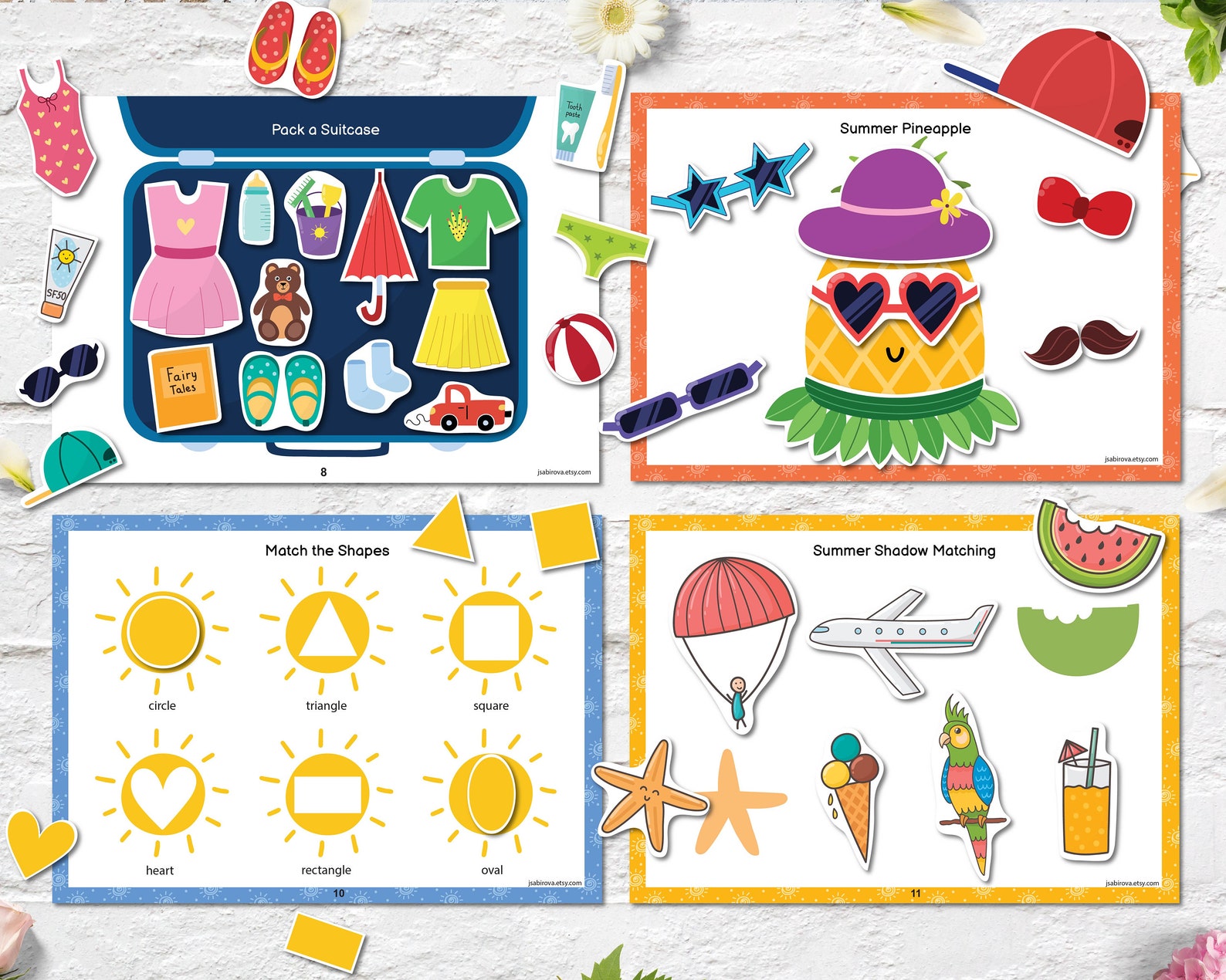 Seasons Busy Book Bundle for Toddlers Set of 4 Toddler Busy - Etsy