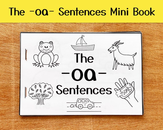 Phonics Printable Mini Book Learning oa Digraph Worksheets | Etsy