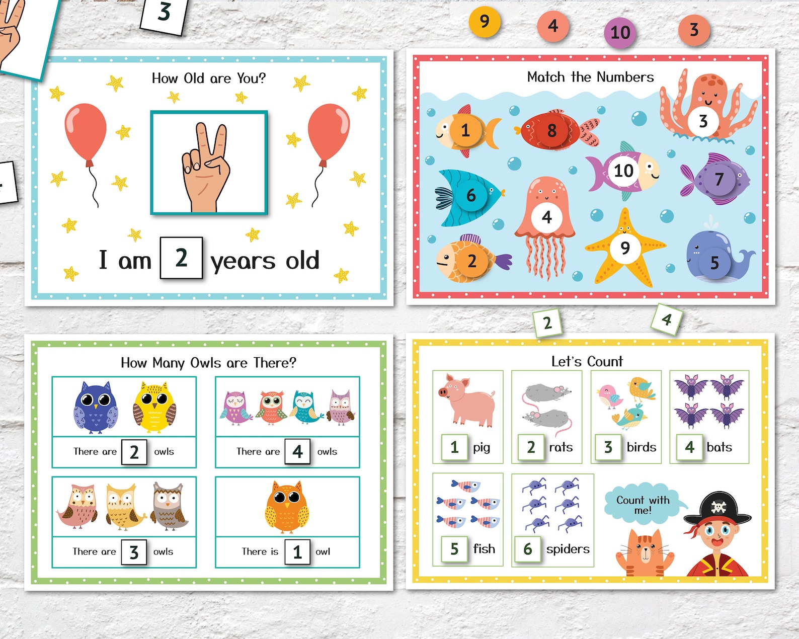 Numbers Busy Book for Toddlers PDF Toddler Busy Book | Etsy