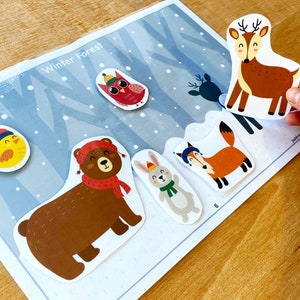 Winter Busy Book, Toddler Busy Book Printable, Quiet Book Pdf, Winter ...