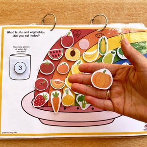 Eating Real Rainbow Worksheet, Printable Busy Book, Activity Page for ...