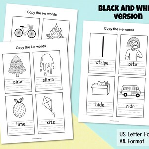 I-e Phonics Flash Cards, I-e Phonics Spelling Rule Printable Worksheets ...