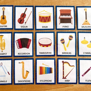 Musical Instruments Flashcards Pdf, Music Instruments Flash Cards ...