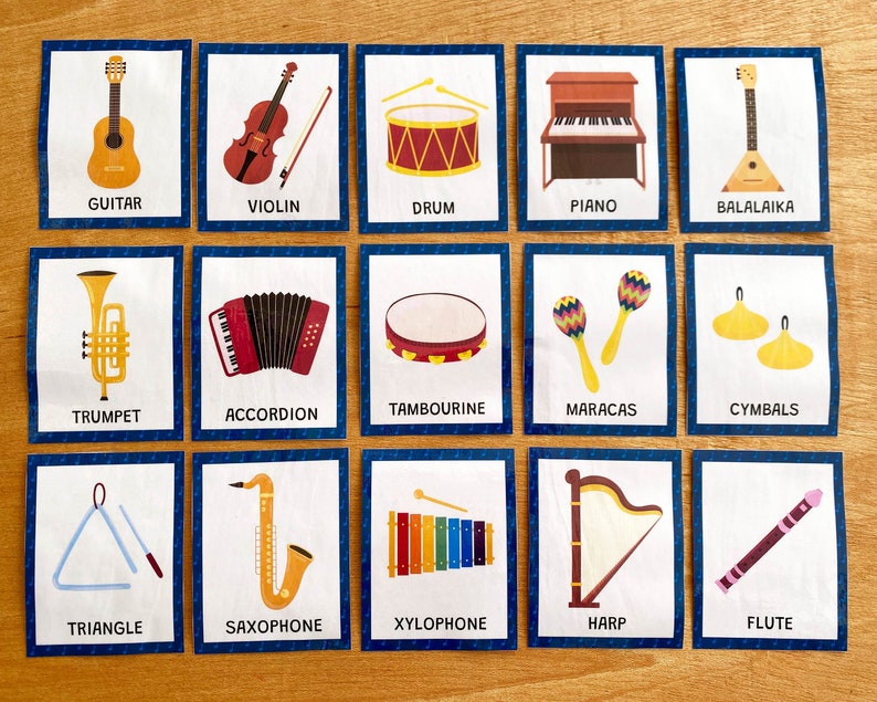 Musical Instruments Flashcards Pdf, Music Instruments Flash Cards ...