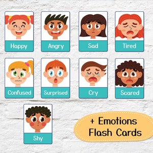 Emotions Busy Book Printable, Busy Bag Pdf, Baby Quiet Book, Preschool ...