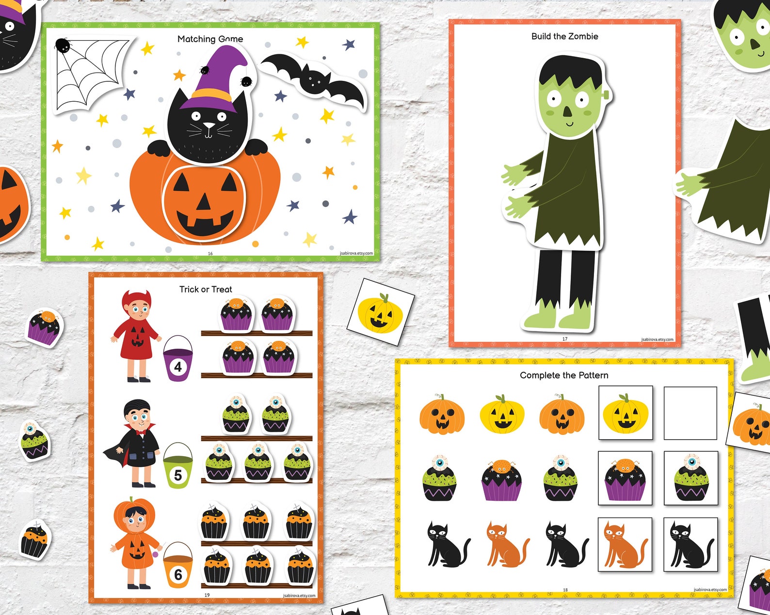 Halloween Busy Book Toddler Busy Book Printable Quiet Book - Etsy
