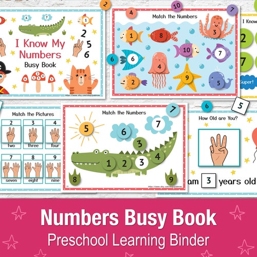 Preschool Binder Busy Book Printable Matching Game for Kids - Etsy